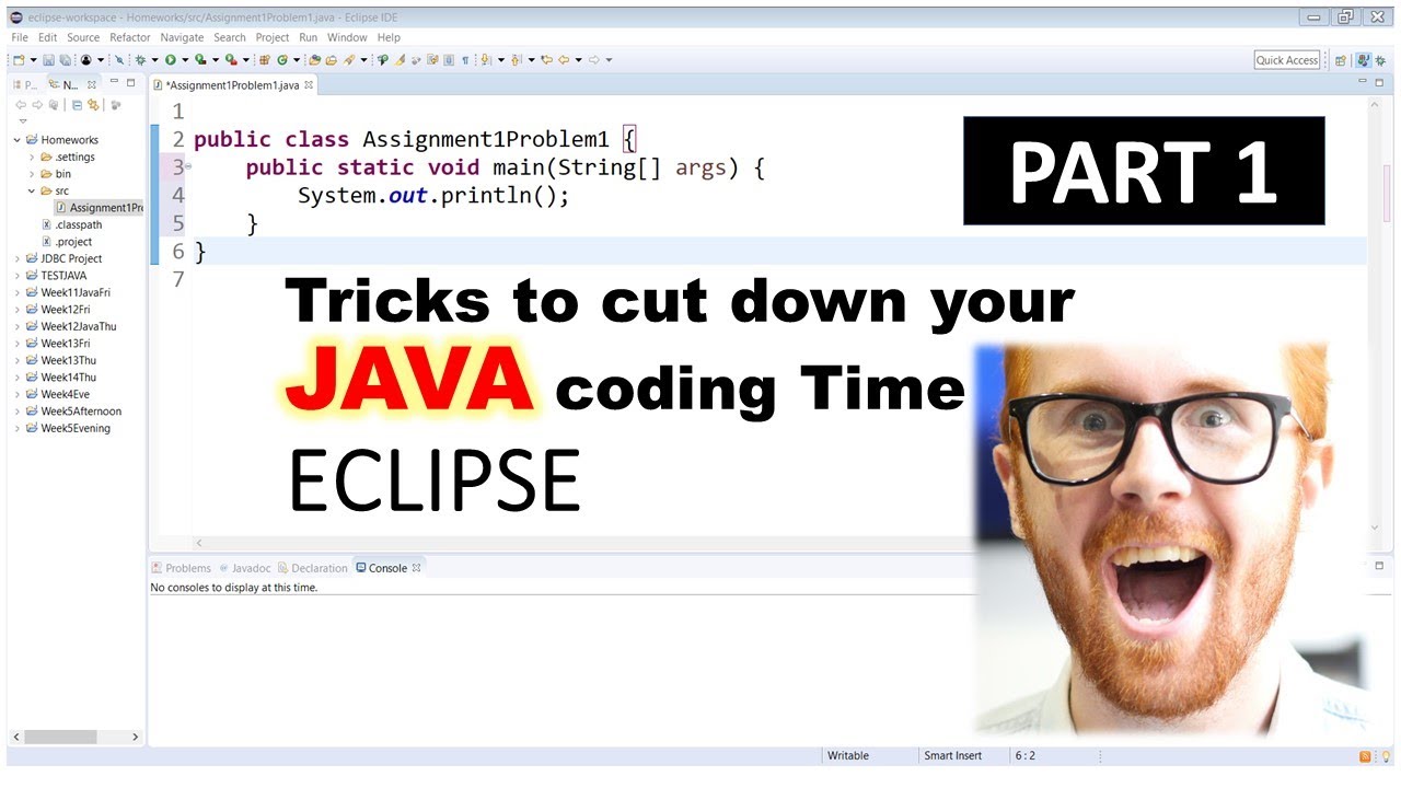 Eclipse Cool Tricks Part 1 |  Cut Down Java Coding Time