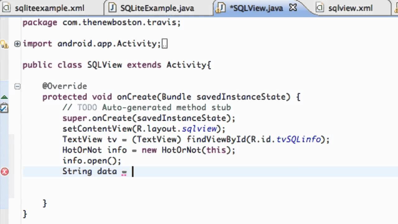 Android Application Development Tutorial - 119 - Setting up method to Read SQLite
