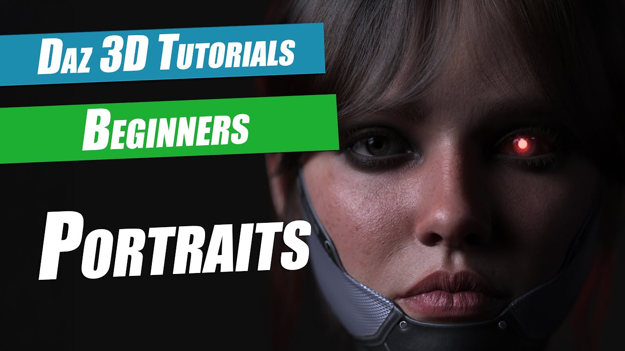 Daz 3D Beginners Tutorial : How To Create Portraits