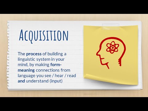 Unpacking terms: Acquisition