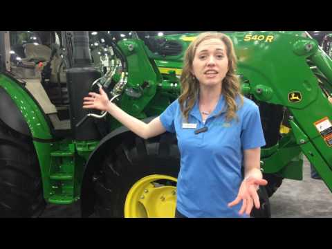 John Deere 5R Tractor: Rachel Gingell at the National Farm Machinery Show