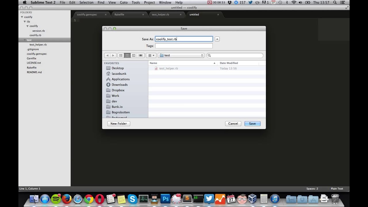 Creating a Ruby gem from scratch in less than 20 minutes