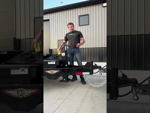 Upgraded H&H Hydraulic jack #trailer #hydraulic #flatbedtrucking #truck #trailers #construction