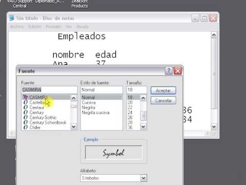 Escribir texto en el Bloc de Notas – aprendercomputo