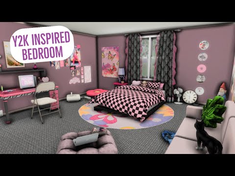 Y2K INSPIRED BEDROOM ~ Sims 4 Speed Build