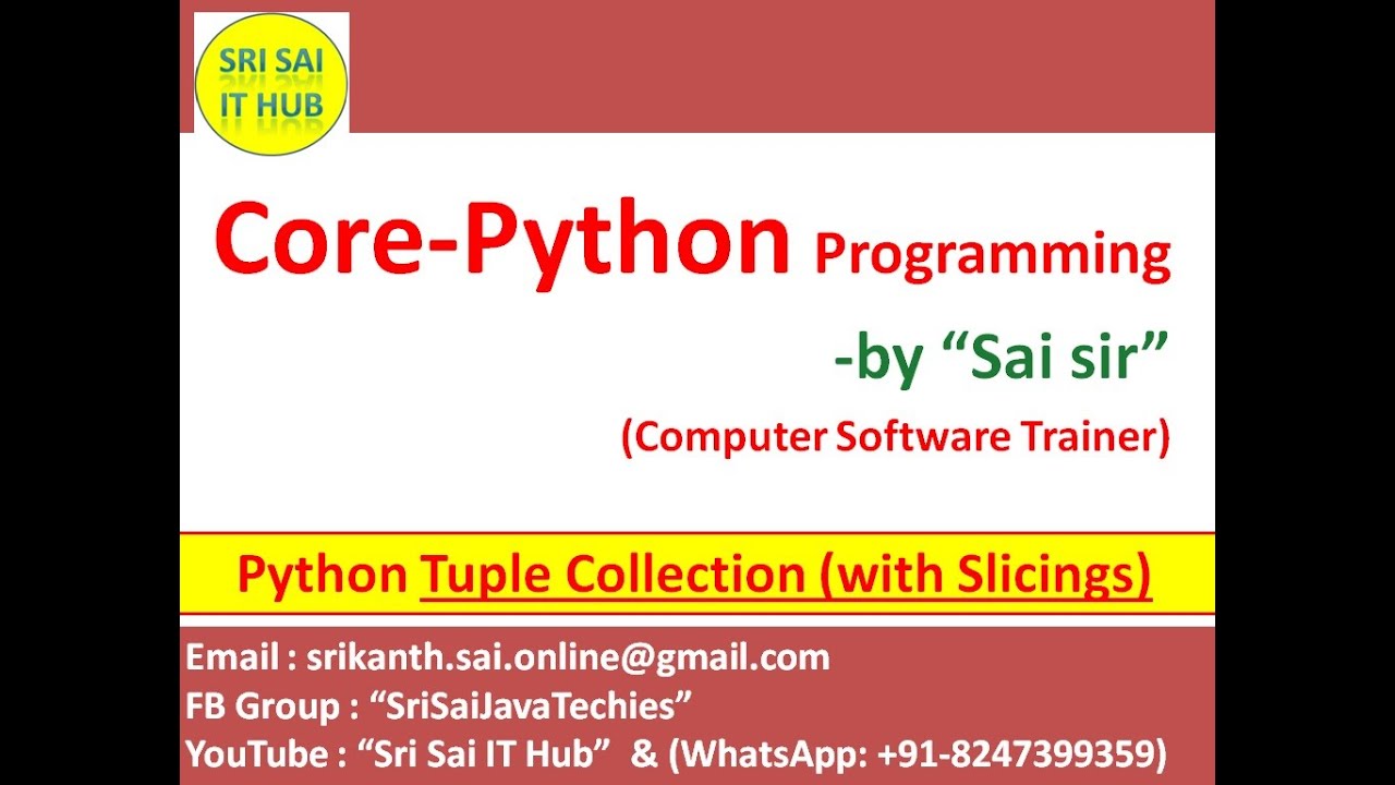 Python Tuple Collection with Slicing || Python Tuple Slicing || Python Slice Operator | Python | #92