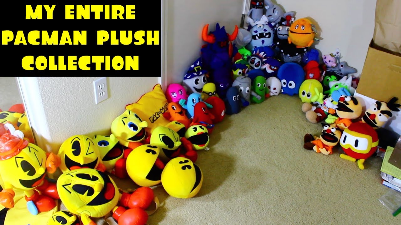 MY ENTIRE PAC MAN PLUSH COLLECTION