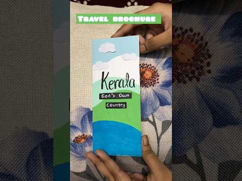 Kerala travel brochure idea | School Project Ideas #travel #kerala #diy #schoolproject #trending