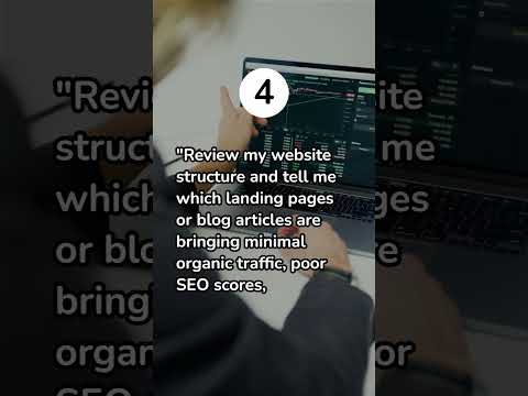 Here are the Top 5 ChatGPT prompts you can use to find low performing pages on your website speciall