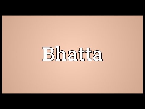 Bhatta Meaning