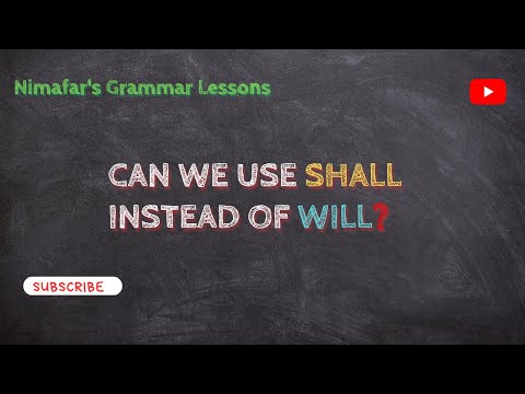 Shall instead of Will