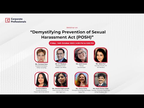 Webinar on “Demystifying Prevention of Sexual Harassment Act (POSH)”