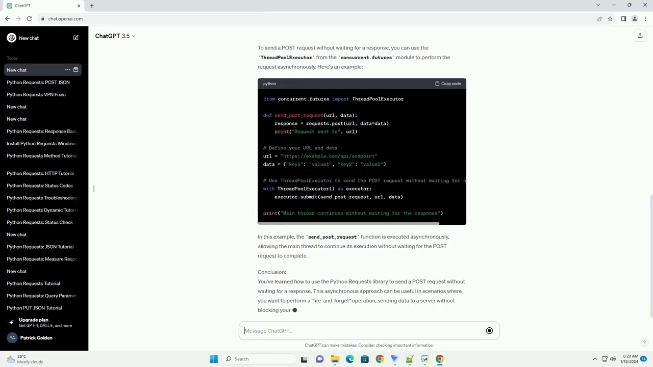 python requests post no response