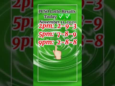 lotto results today/november 11, 2021 @9pm #doubledcheck #walterdpsychic #quickvideolottoresults