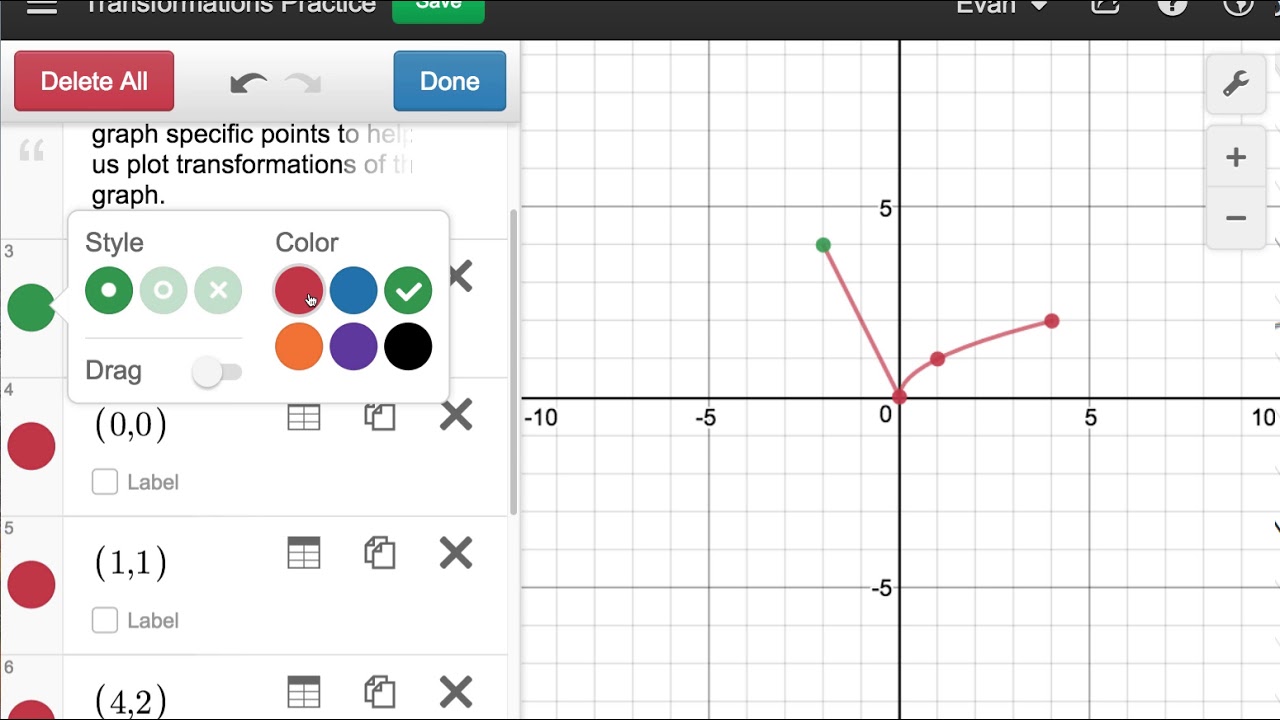 A2 - 5.5 - Function Transformation Practice with Desmos