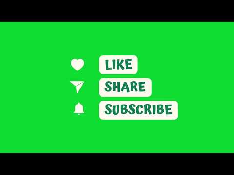 YouTube Subscribe and Like button green screen Subscribe Button Green Screen Subscribe Button