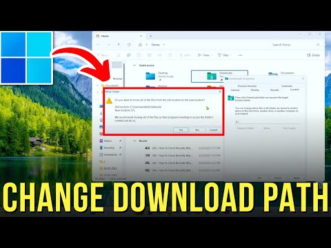 How to Change the Download Folder Location in Windows 11