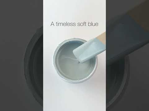 Stardew by Sherwin Williams is a dreamy soft blue paint color with a touch of gray. #sherwinwilliams