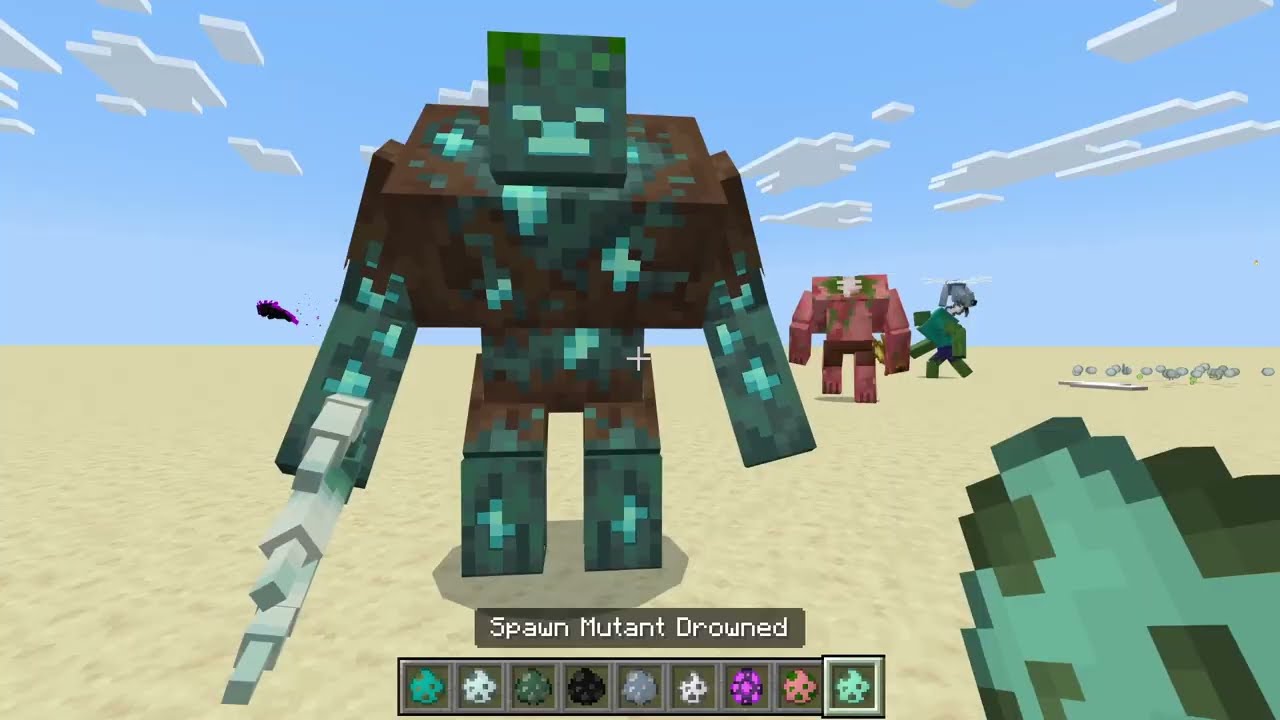 Mutant Creatures Bedrock ADDON UPDATE in Minecraft PE