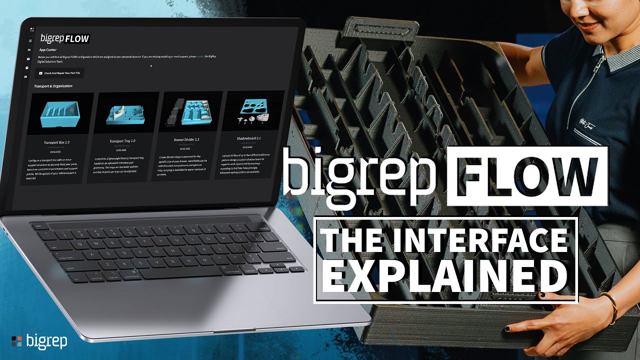 BigRep FLOW: Interface Walkthrough