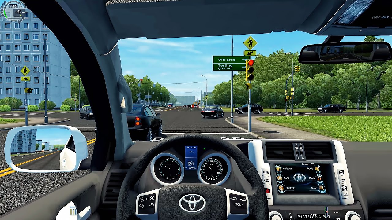 City Car Driving Simulator 3D - Toyota Land Cruiser Prado - PC GamePlay