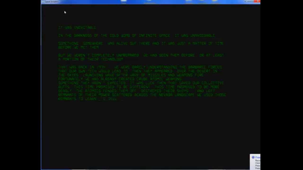 Space Invaders Teletype