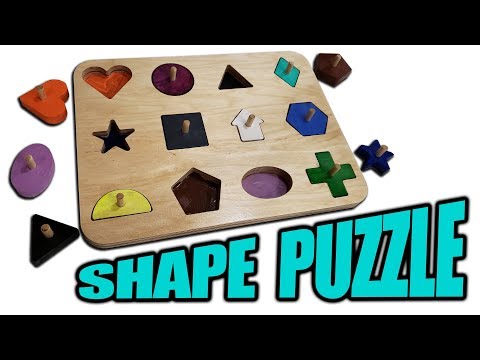 How to Build a Wooden Shape Puzzle (Free Template)