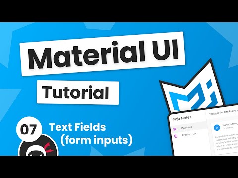 Material UI Tutorial #7 - Text Fields