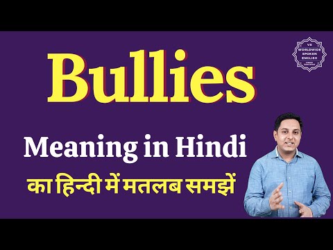Bullies meaning in Hindi | Bullies ka matlab kya hota hai