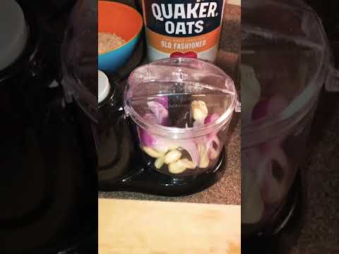 This is how I process my Minced Garlic & Onion with electric chopper #electricchopper #useful #asmr