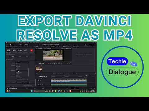 How to Export Davinci Resolve as MP4