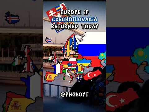 Europe if Czechslovakia returned today #geo #geoedit #geography #country #history #czech #slovakia