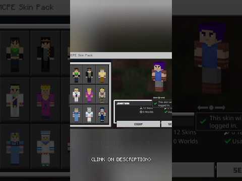Download MCPE JoJo Skin Pack on MCPEDL now! (Released) #minecraft #jojo