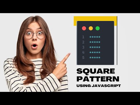 Easy Way to Print Square Star Pattern Using Javascript | For Beginners | Star Patterns