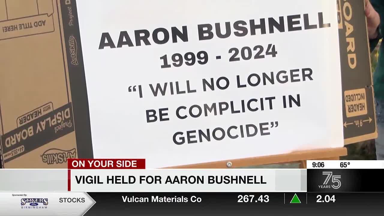 Vigil held for Aaron Bushnell