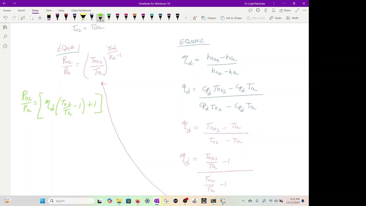 Turbo Jet Thermodynamic Analysis