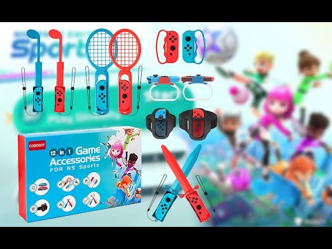 12 in 1 Switch Sports Accessories Bundle for Nintendo Switch/Switch OLED Sports Family Kit