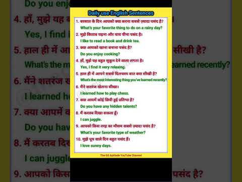 Spoken English| #104| English speaking practice #short #video
