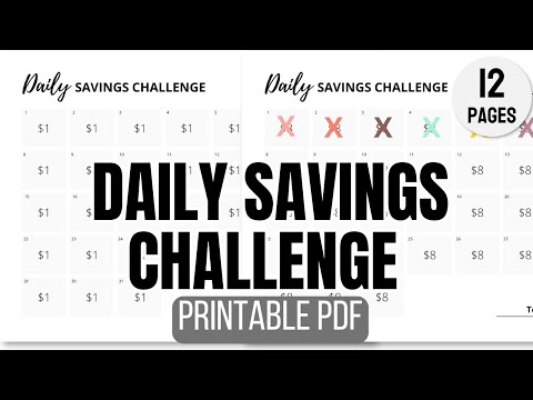 Daily Savings Challenge Printable (PDF)