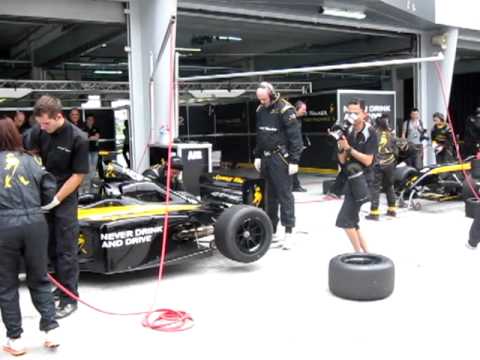Team Sharper 31 Second Tyre Change & Johnnie Walker Pit Crew Experience