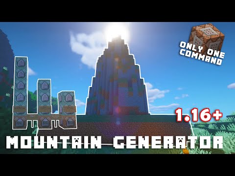 Mountain generator in minecraft using only one command