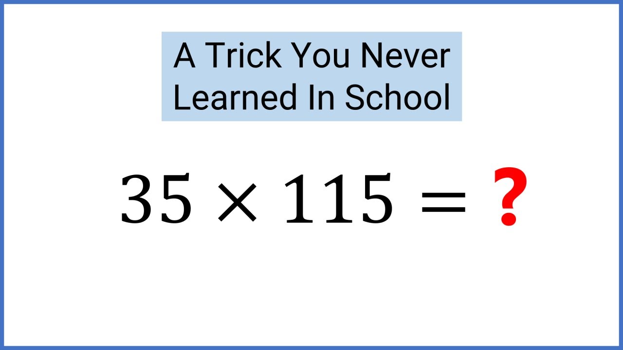 Multiply two numbers ending in 5
