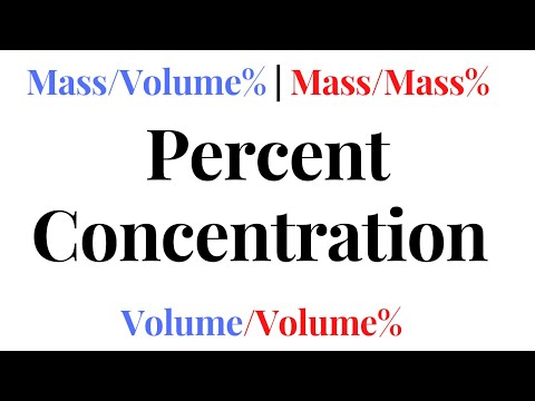 PERCENT CONCENTRATION