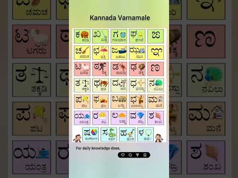 Kannada Varnamale! #shorts #youtubeshorts #varnamala