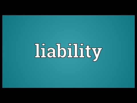 Liability Meaning