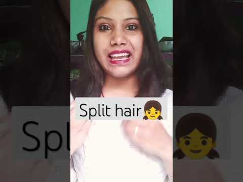 meaning of split hair #vocabulary