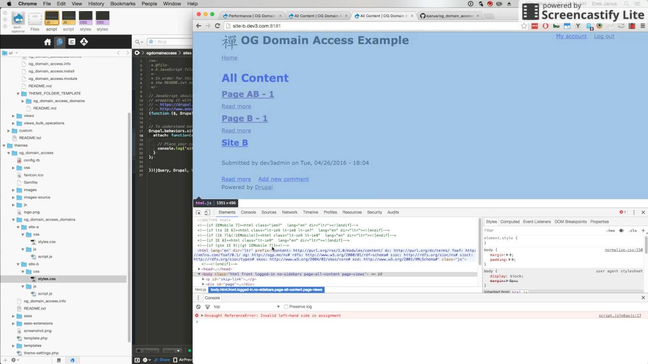 OG Domain Access - Theme Per Domain