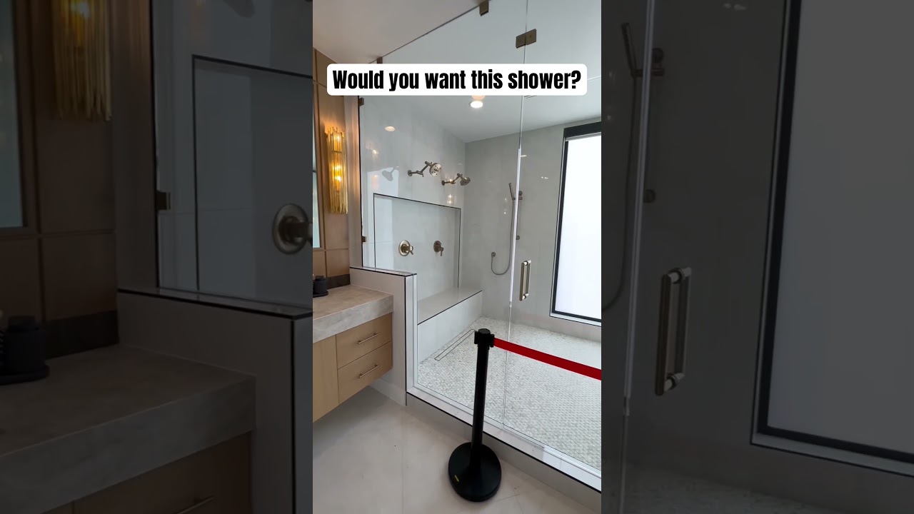 Huge Shower with Tub Inside
