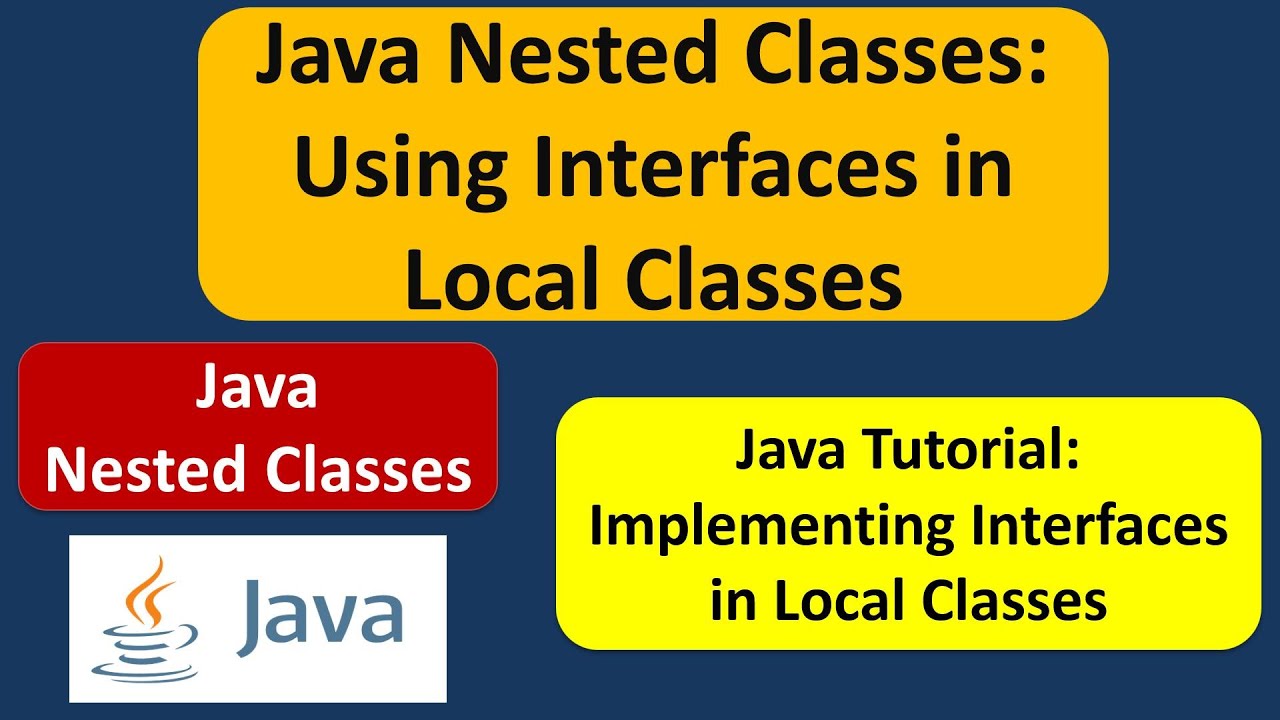 Java Nested Classes: Using Interfaces in Local Classes | Java Tutorial
