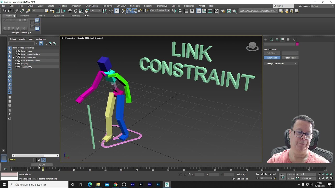 3DS MAX AULA LINK CONSTRAINT